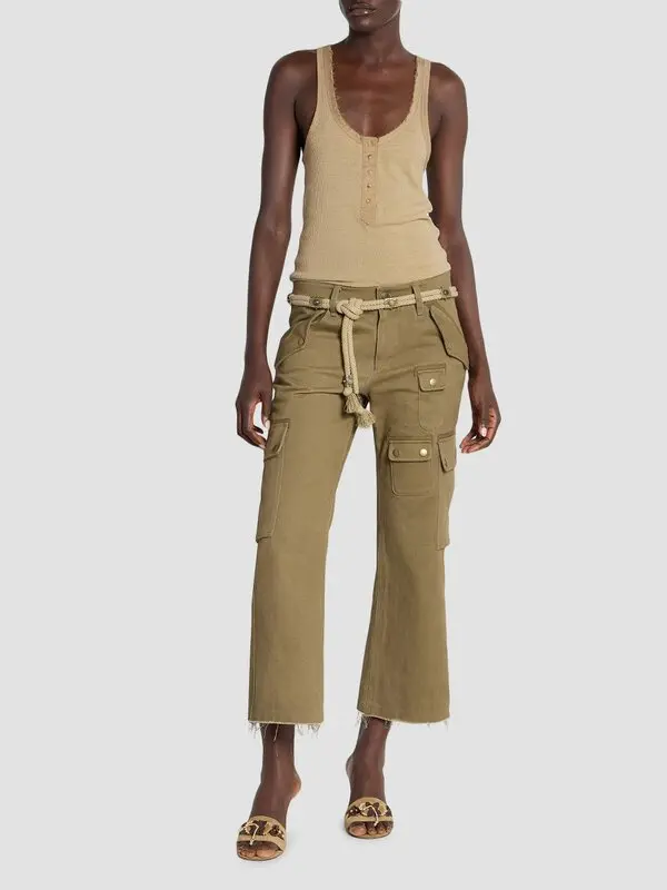 Isabel Marant Étoile Helma Frayed-trim Silk Top
