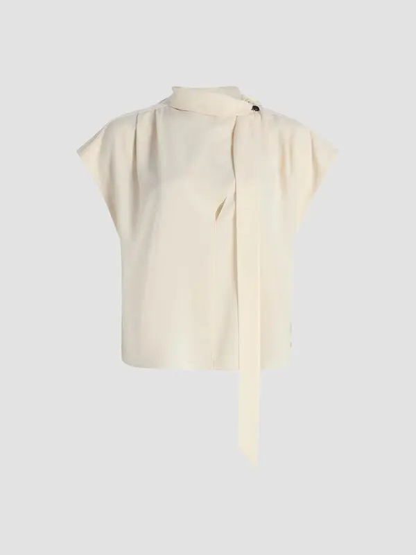 Isabel Marant Étoile Selene Scarf Woven Top - Ecru