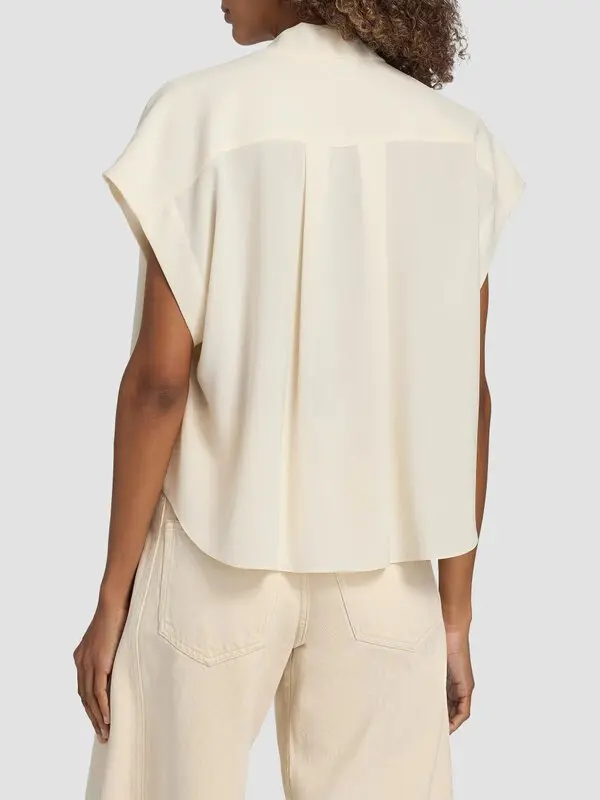 Isabel Marant Étoile Selene Scarf Woven Top - Ecru