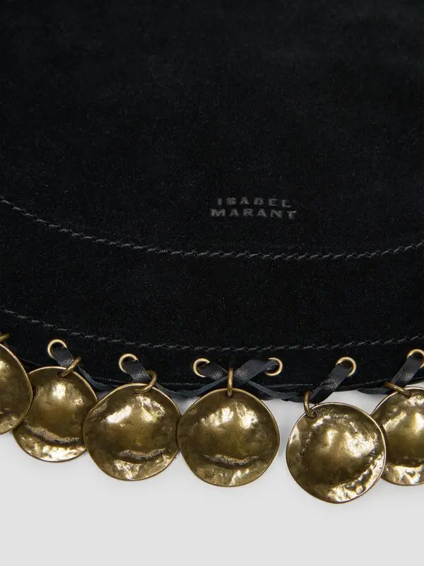 Isabel Marant Étoile Oskan Soft Suede Zip Shoulder Bag