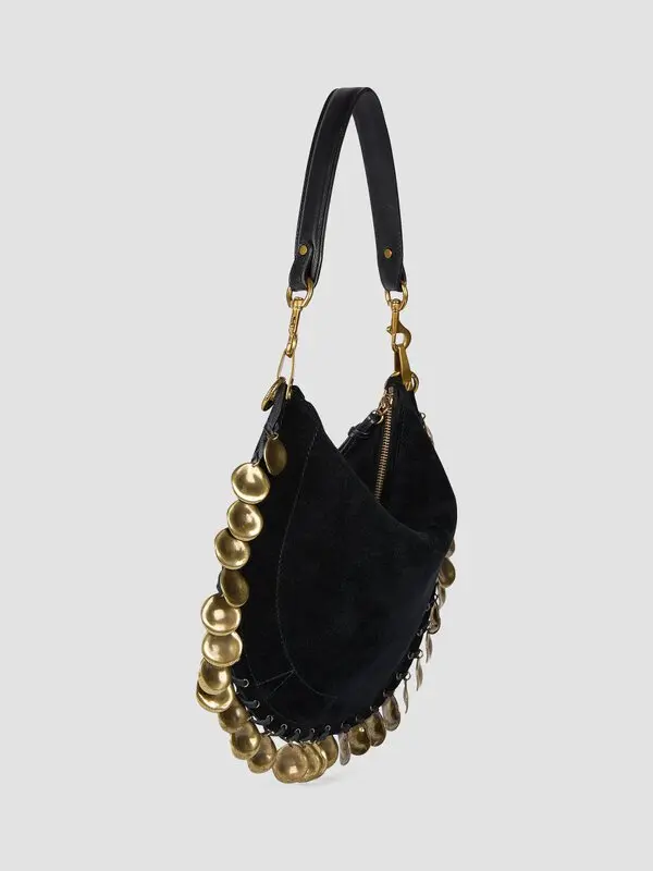 Isabel Marant Étoile Oskan Soft Suede Zip Shoulder Bag