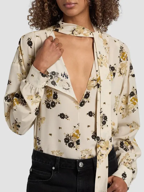 Isabel Marant Étoile Fedry Floral Silk Shirt