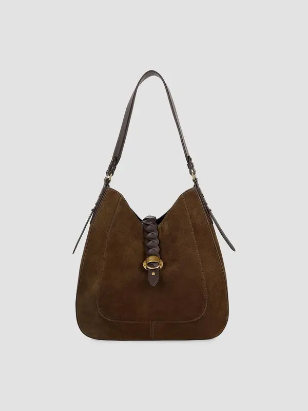 Isabel Marant Étoile Altay Hobo Suede Hobo Bag - Bronze