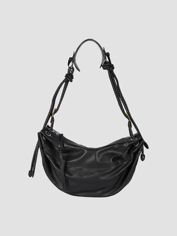 Isabel Marant Étoile Medium Maia Leather Shoulder Bag - Black