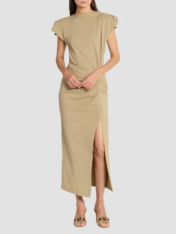 Isabel Marant Étoile Nadela Cap-sleeve Cotton Midi-dress