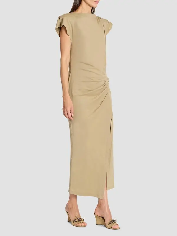 Isabel Marant Étoile Nadela Cap-sleeve Cotton Midi-dress