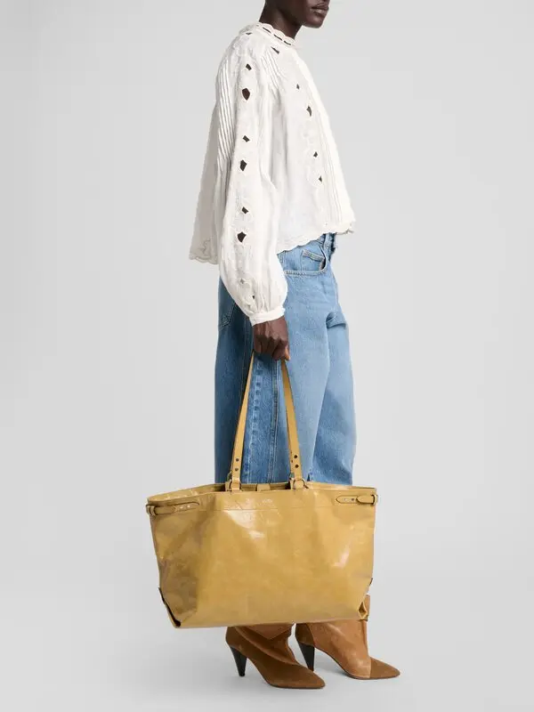 Isabel Marant Étoile Winna Leather Tote - Beige