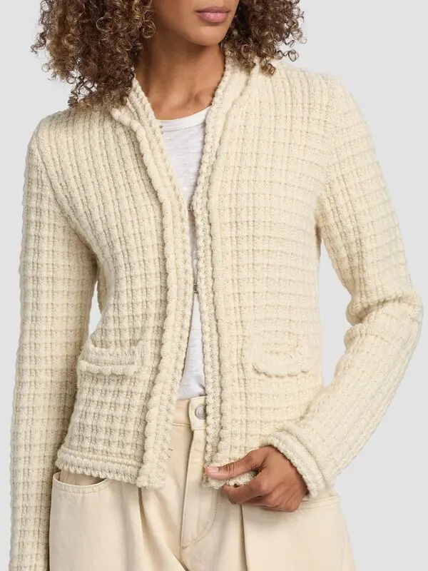 Isabel Marant Étoile Hortense Quilted Wool-alpaca Cardigan