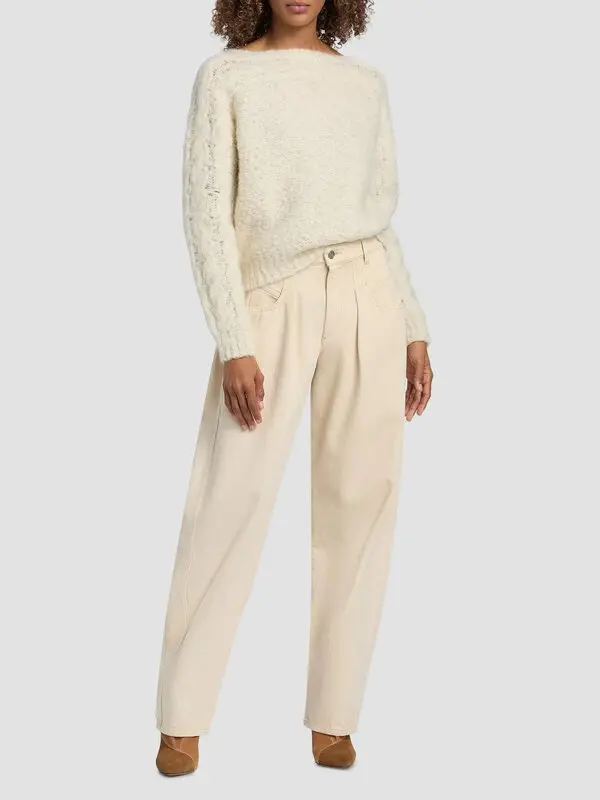 Isabel Marant Étoile Ponara Wool-blend Sweater - Ecru