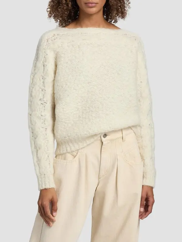 Isabel Marant Étoile Ponara Wool-blend Sweater - Ecru