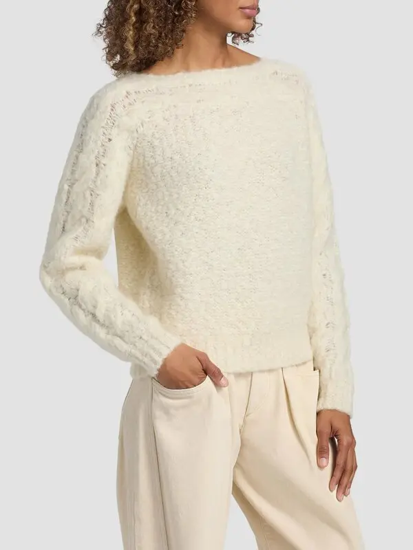 Isabel Marant Étoile Ponara Wool-blend Sweater - Ecru