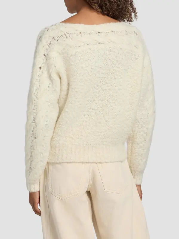 Isabel Marant Étoile Ponara Wool-blend Sweater - Ecru