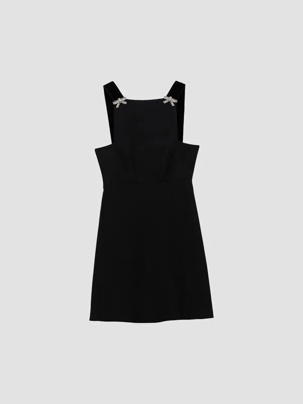 Prada Embroidered Cady Mini Dress