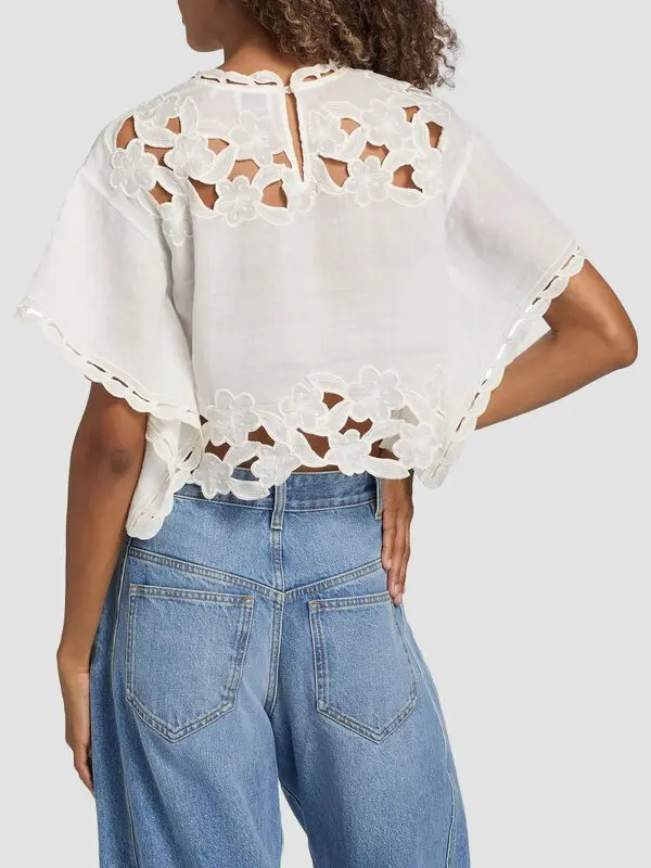 Isabel Marant Étoile Relda Embroidered Top
