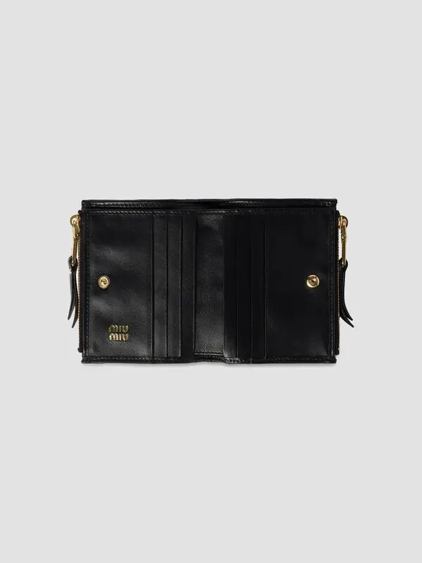Miu Miu Small Wallet In Matelassé Nappa Leather