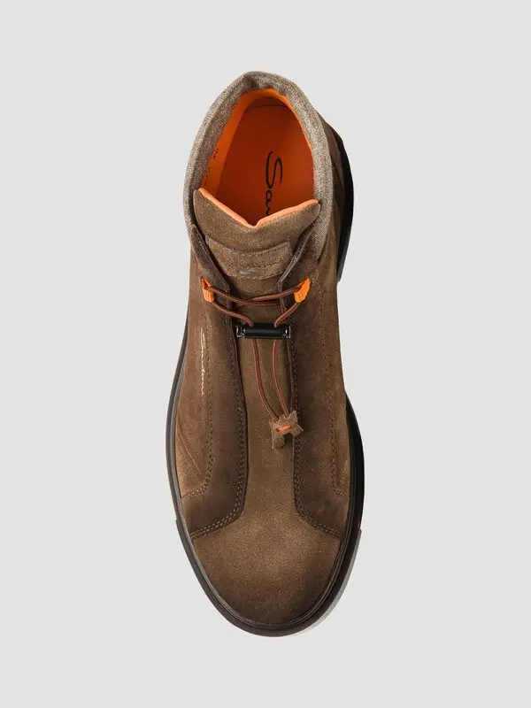 Santoni St. Moritz Suede Alpine Boots