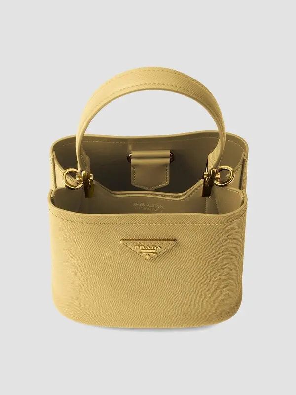 Prada Panier Saffiano Leather Bucket Bag