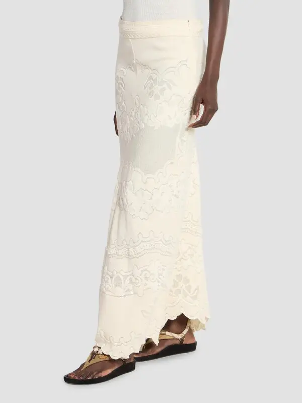 Isabel Marant Étoile Sanaya Cotton Lace Maxi Skirt - Ecru