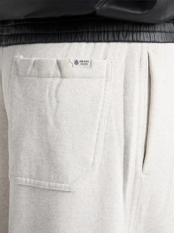 Prada Cotton Fleece Pants - Grey
