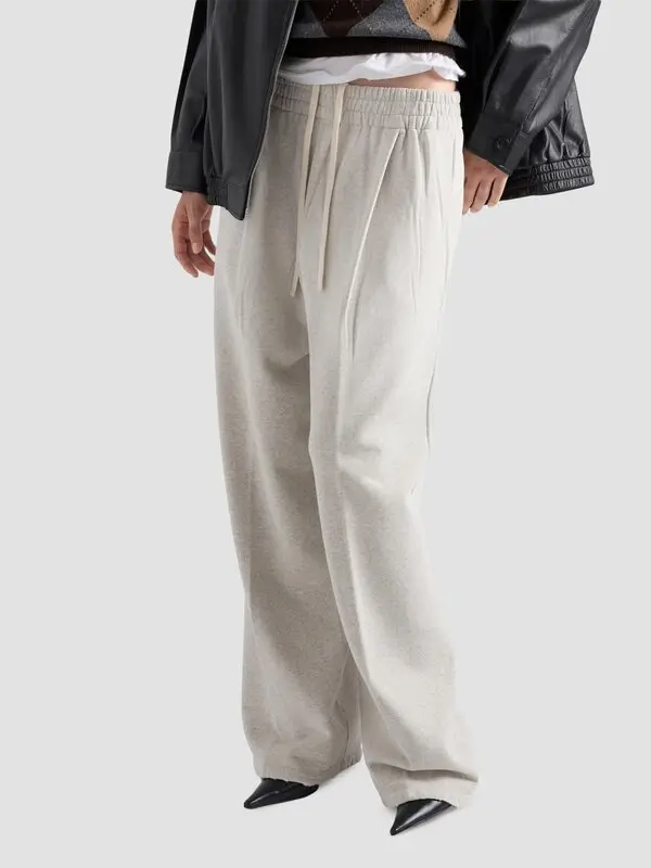 Prada Cotton Fleece Pants - Grey