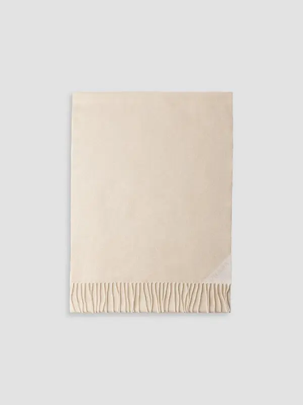 Prada Jacquard Evening Silk, Cashmere And Lurex Scarf - Gold