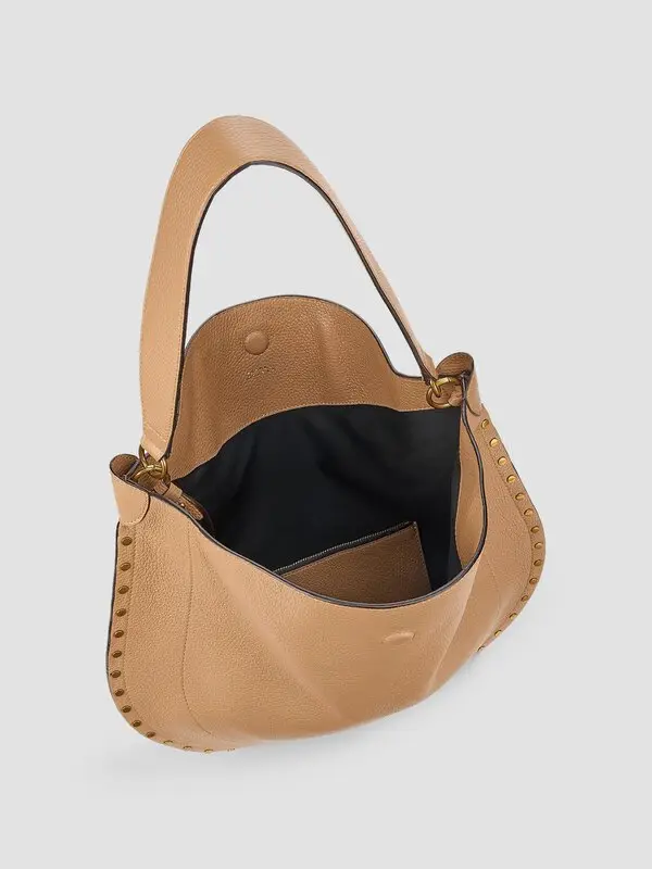 Isabel Marant Étoile Oskan Grained Leather Hobo Bag
