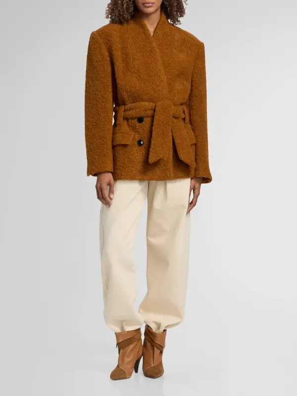 Isabel Marant Étoile Syndra Wool-blend Belted Jacket