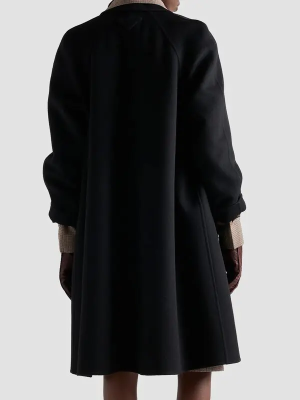 Prada Single-breasted Double Cashmere And Wool Coat