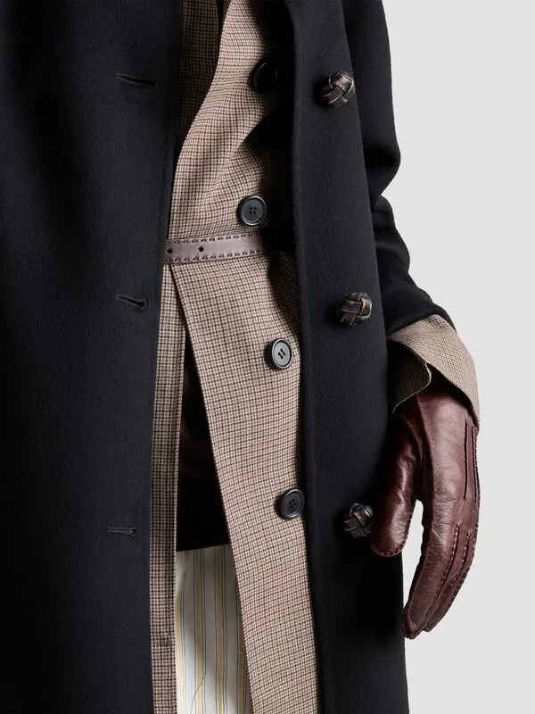 Prada Single-breasted Double Cashmere And Wool Coat