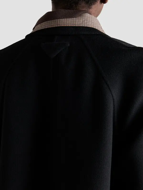Prada Single-breasted Double Cashmere And Wool Coat