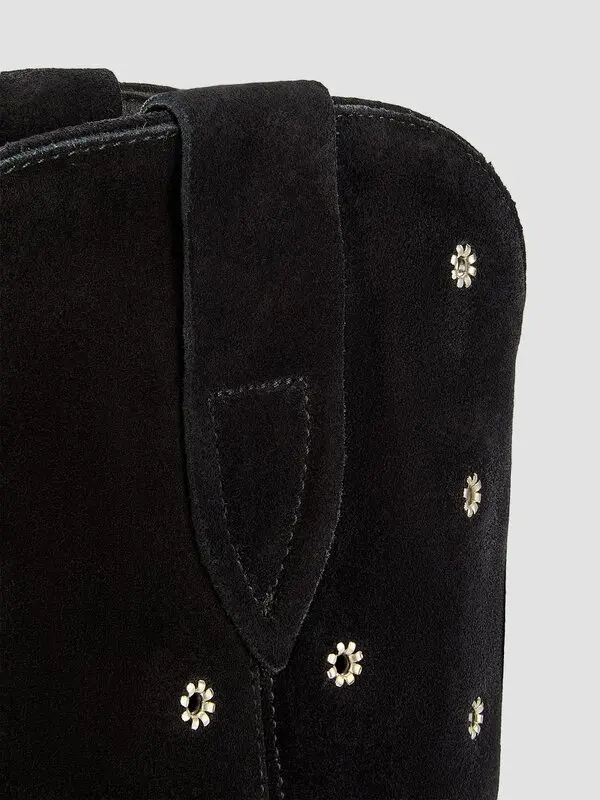 Isabel Marant Étoile Duerto 40mm Grommet Suede Cowboy Boots