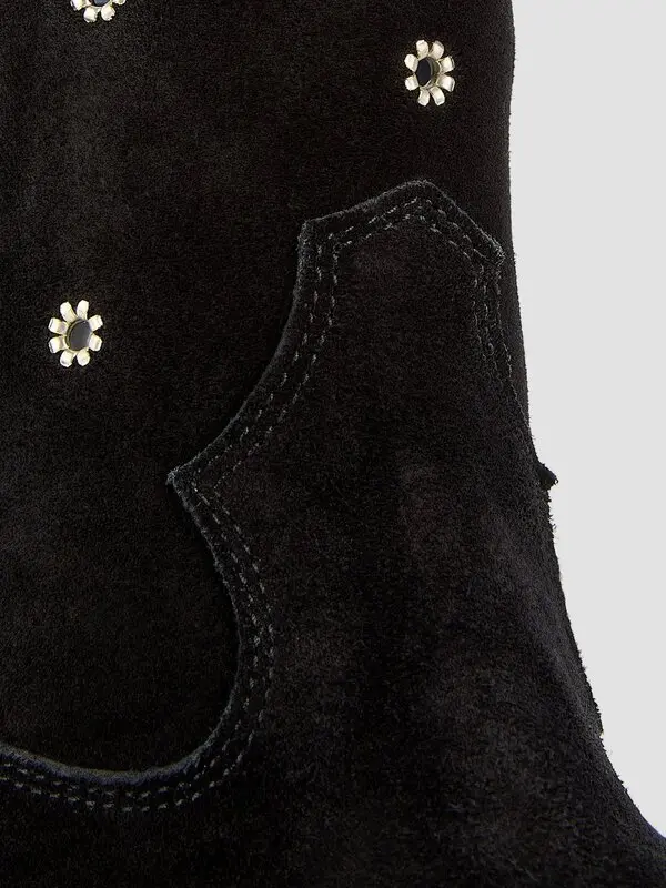 Isabel Marant Étoile Duerto 40mm Grommet Suede Cowboy Boots