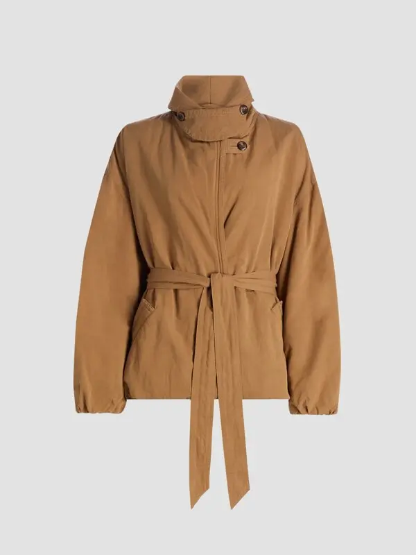 Isabel Marant Étoile Volinda Cotton-linen Belted Coat - Camel