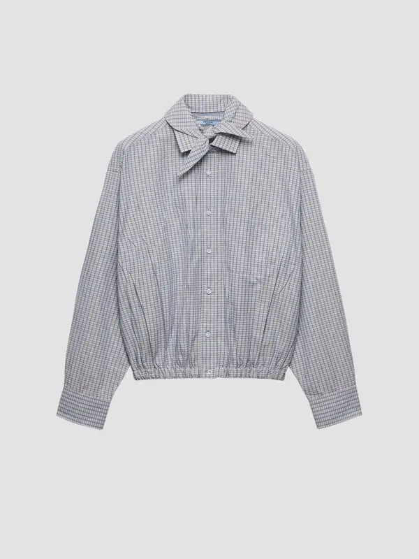 Prada Madras Fabric Shirt - Beige Multicolor
