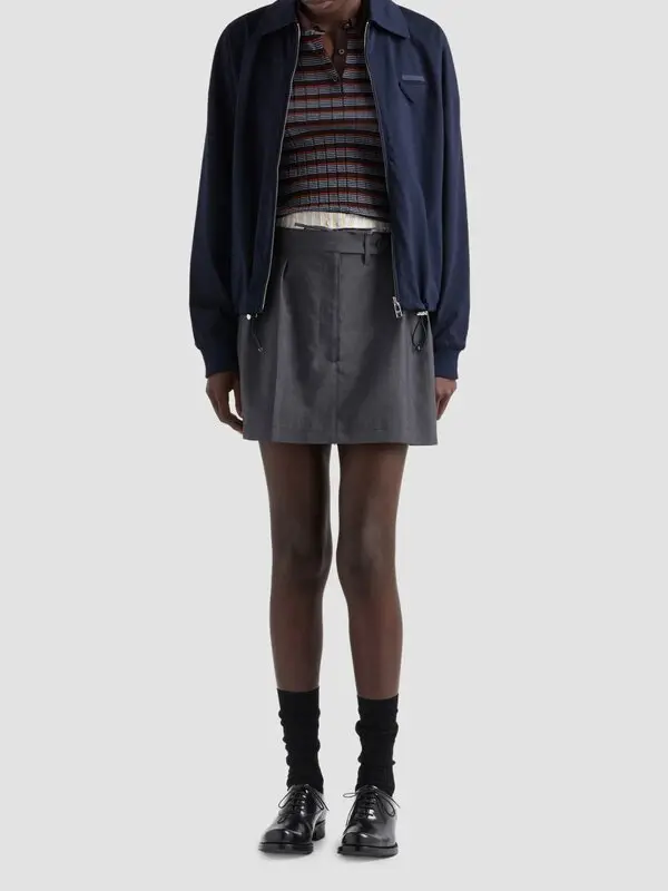 Prada Light Mohair Mini Skirt