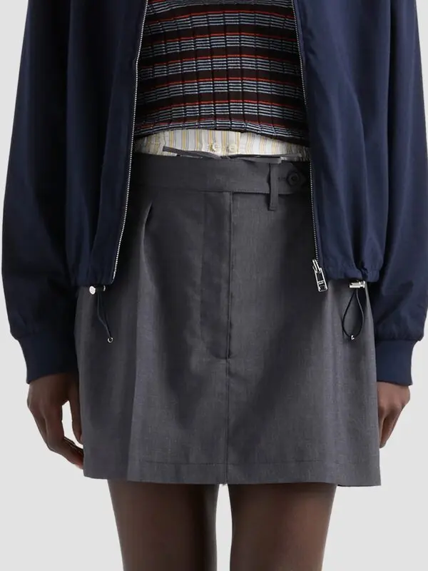 Prada Light Mohair Mini Skirt