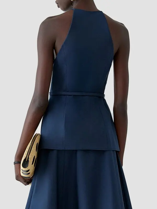 Carolina Herrera Cabana Button-front Sleeveless Top