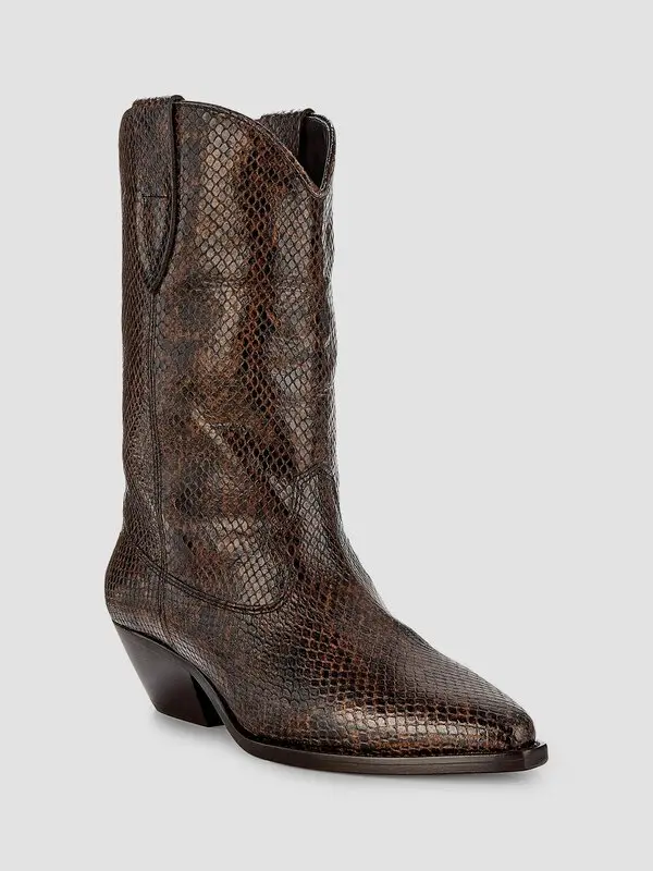 Isabel Marant Étoile Duerto 40mm Leather Cowboy Boots - Mocha