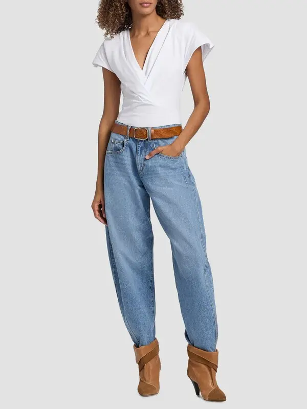 Isabel Marant Étoile Holis Pebbled Leather Belt