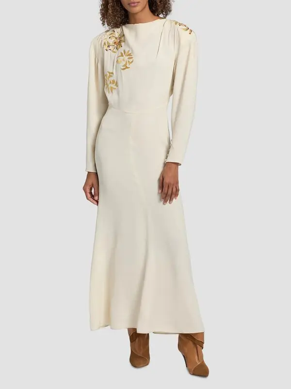 Isabel Marant Étoile Samsha Floral-embroidered Maxi Dress