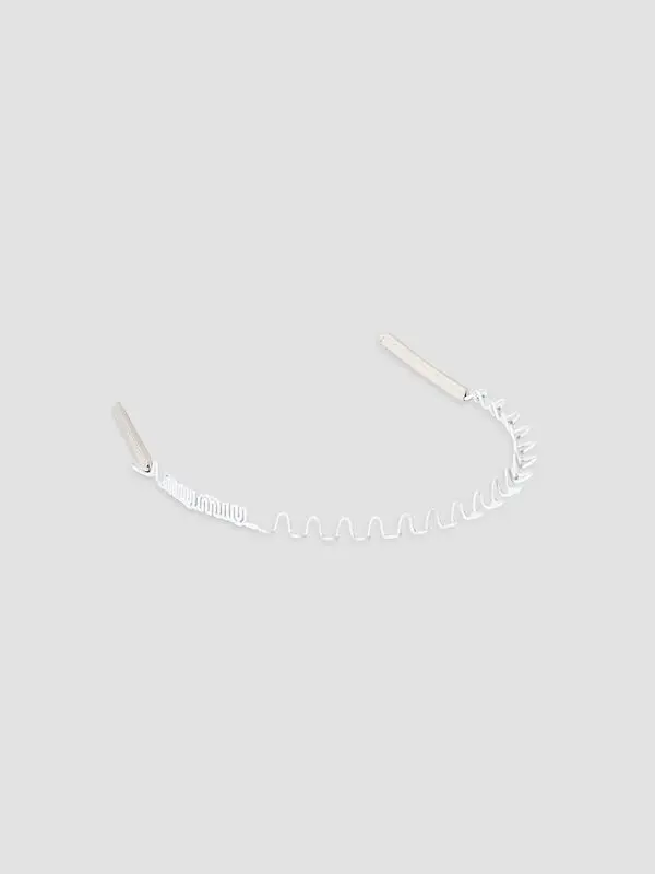 Miu Miu Metal And Leather Headband - Beige
