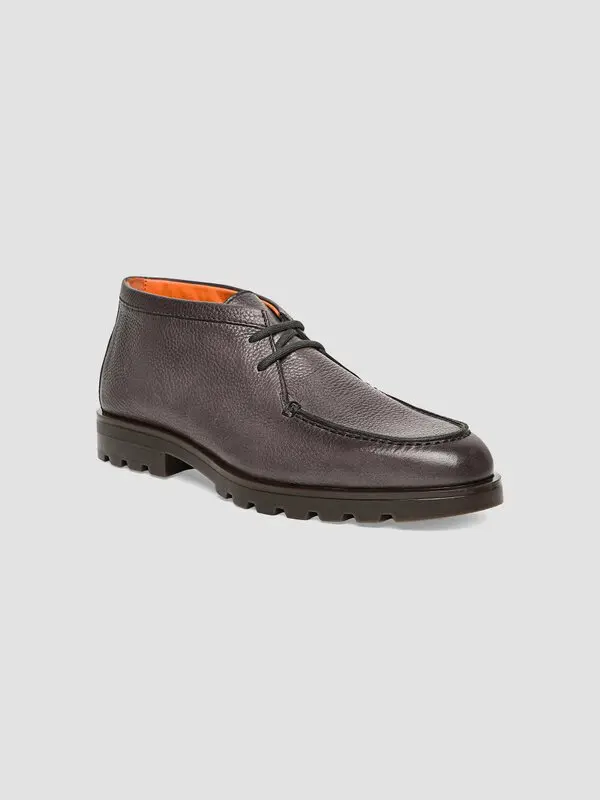 Santoni Rock Leather Chukka Boots
