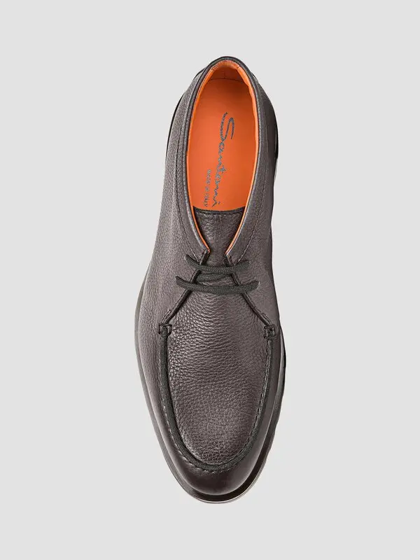 Santoni Rock Leather Chukka Boots
