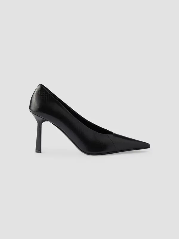Prada Ayers Leather Pointy Toe Pumps