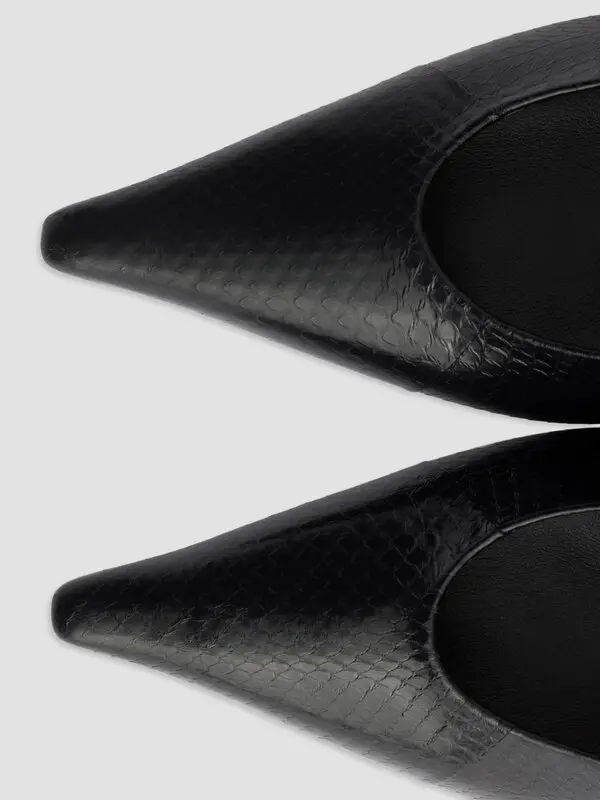 Prada Ayers Leather Pointy Toe Pumps