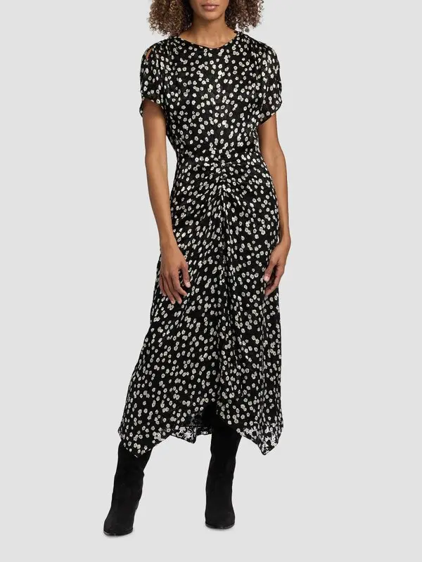 Isabel Marant Étoile Herva Floral Cinched Midi-dress