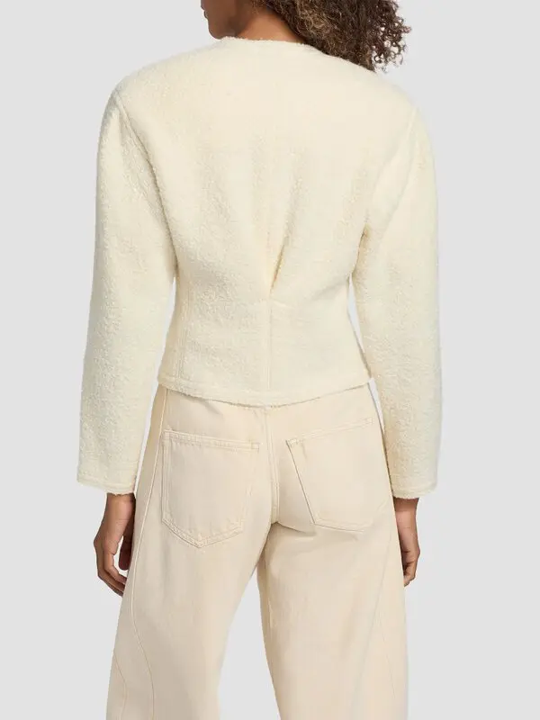 Isabel Marant Étoile Suna Wool-blend Asymmetric Jacket - Ecru