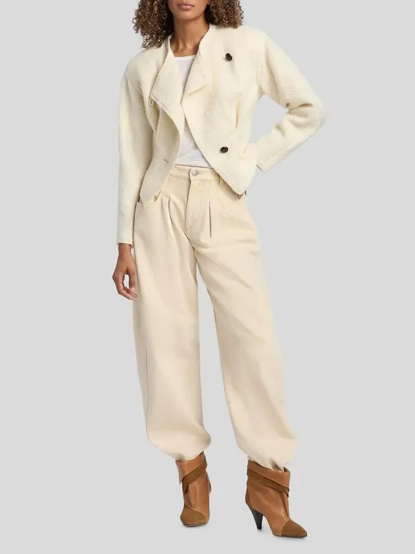 Isabel Marant Étoile Suna Wool-blend Asymmetric Jacket - Ecru