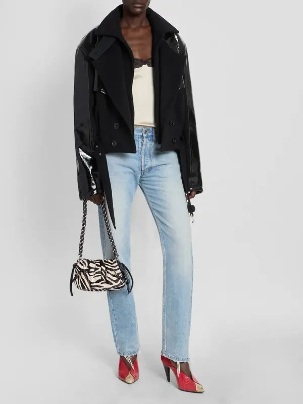 Isabel Marant Étoile Epia Mixed-media Biker Jacket