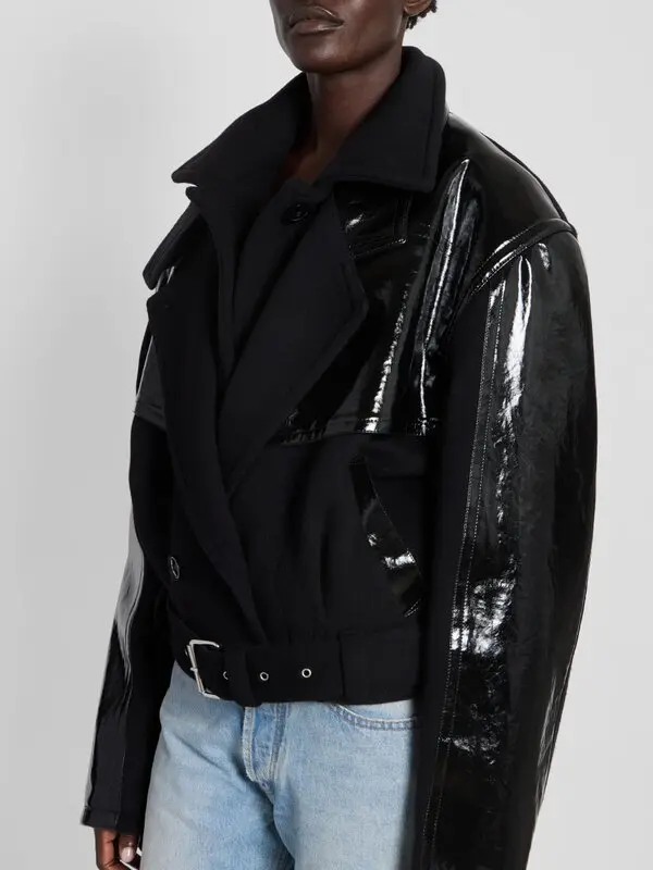 Isabel Marant Étoile Epia Mixed-media Biker Jacket